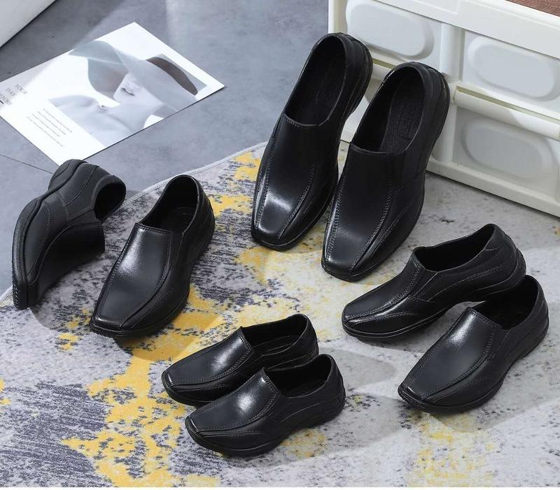 High quality shuta rubber shoes Black school shoes for kids and ...
