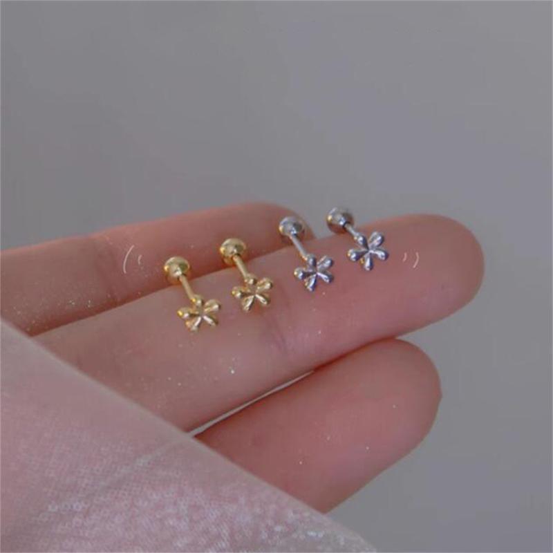 Subang Bunga Mini, Gancu Skru, Reka Bentuk Niche INS Fesyen, - TikTok ...