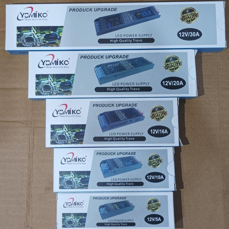 Promo Travo Led 12Volt YOMIKO 3A 5A 10A 16A 20A 30A Power Supply CCTV ...