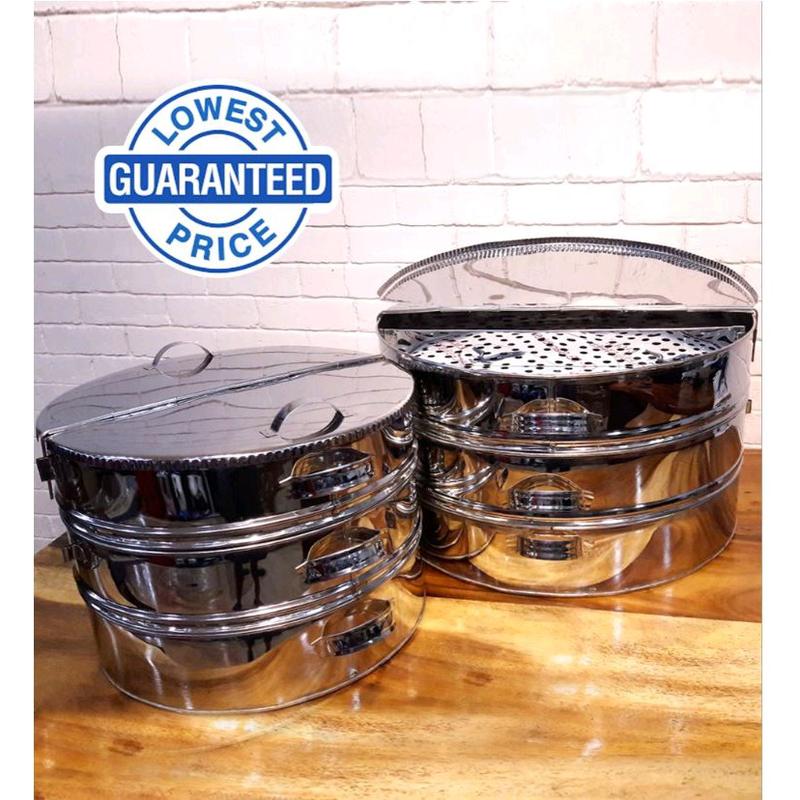 Round steamer 16x3layer heavy duty pure stainless pang puto/siomai ...