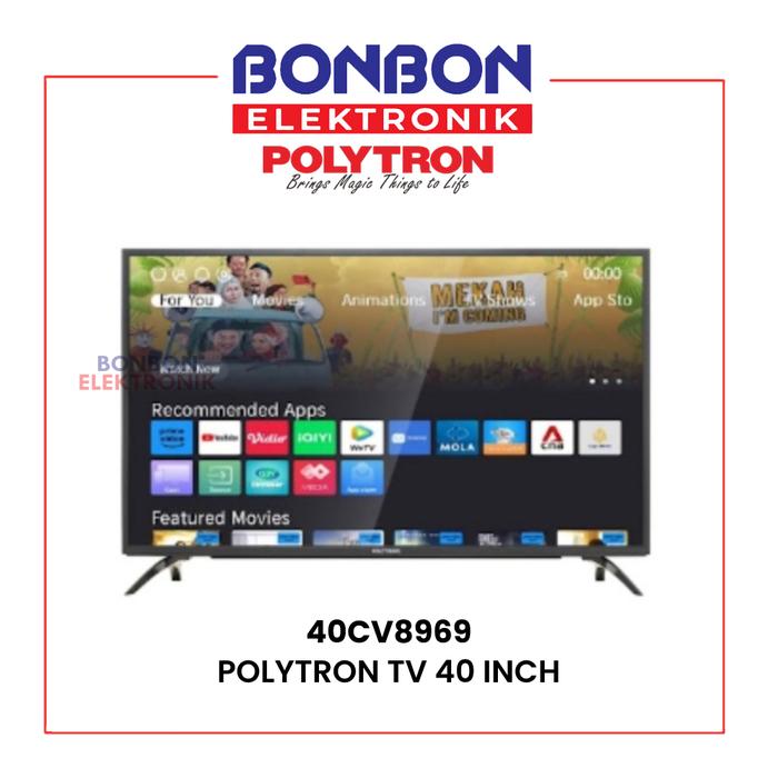 Promo Polytron Smart LED TV 40 Inch 40CV8969 Digital TV Full HD Cicil 0 ...