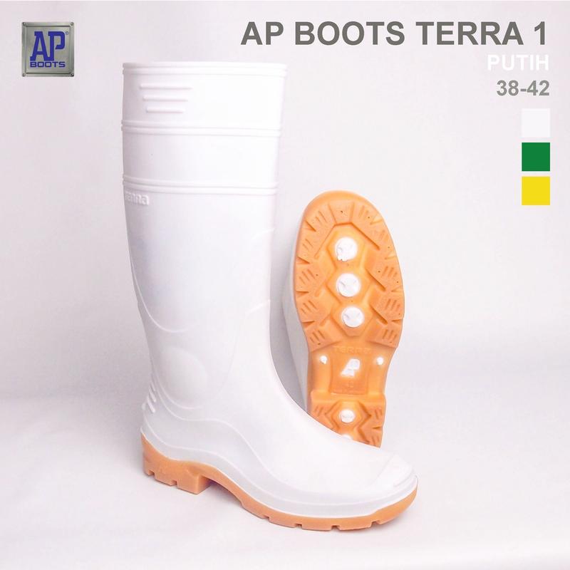 AP Boots TERRA 1 Putih - Sepatu Boot PVC Shoes Karet - Shop | Tokopedia