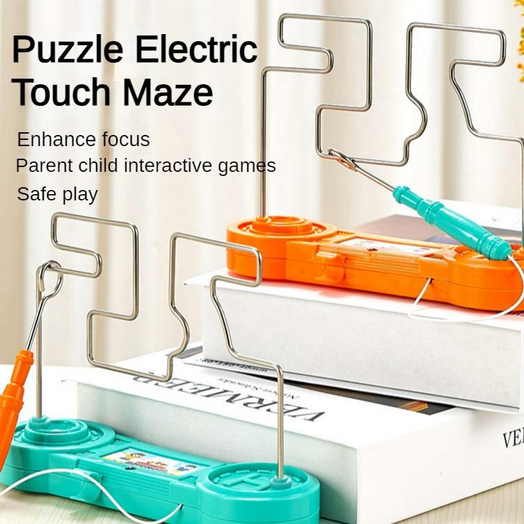 Electric Touch Maze Toy Concentration Training Desktop Game Fire ...