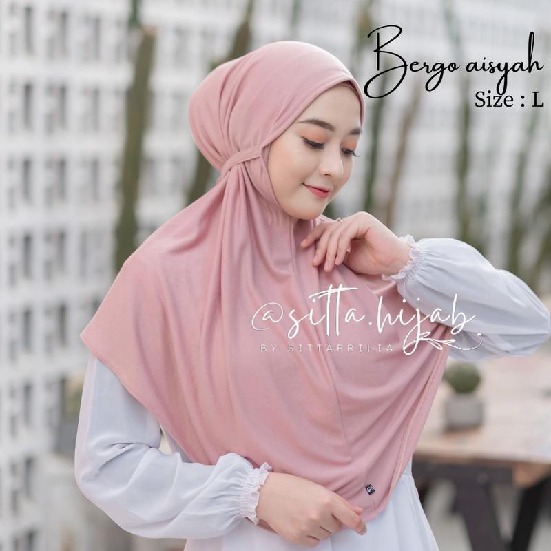 Jilbab Bergo Aisyah size L - Shop | Tokopedia