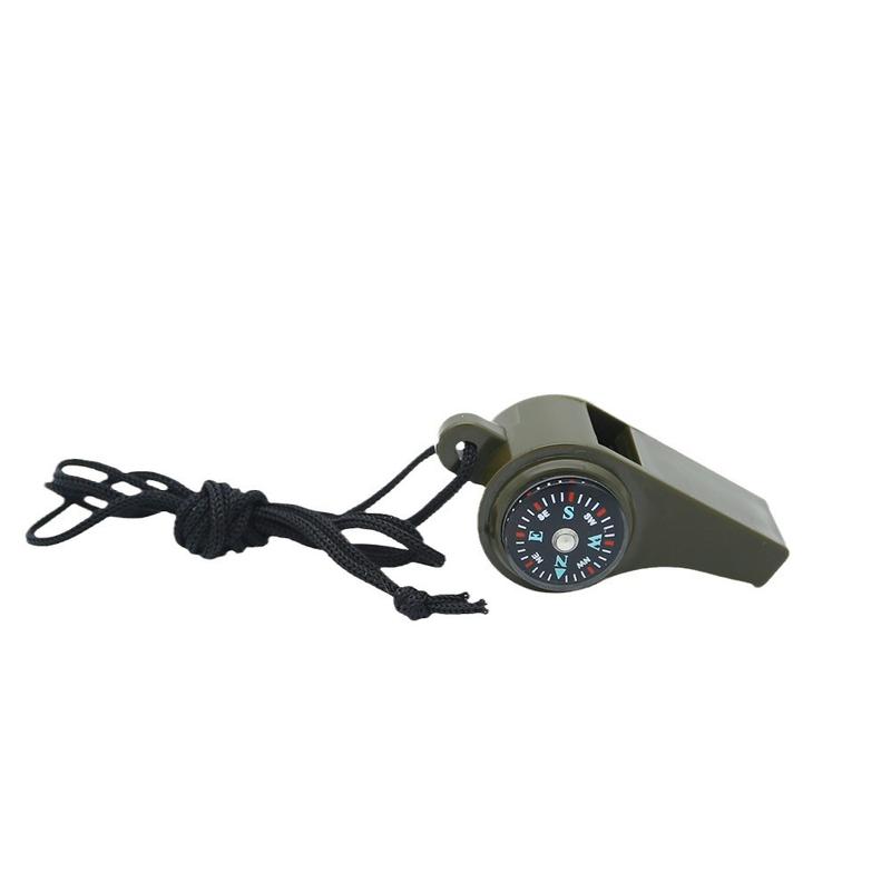 Outdoor Lifesaving Multifunctional Whistle Referee Whistle Compass ...