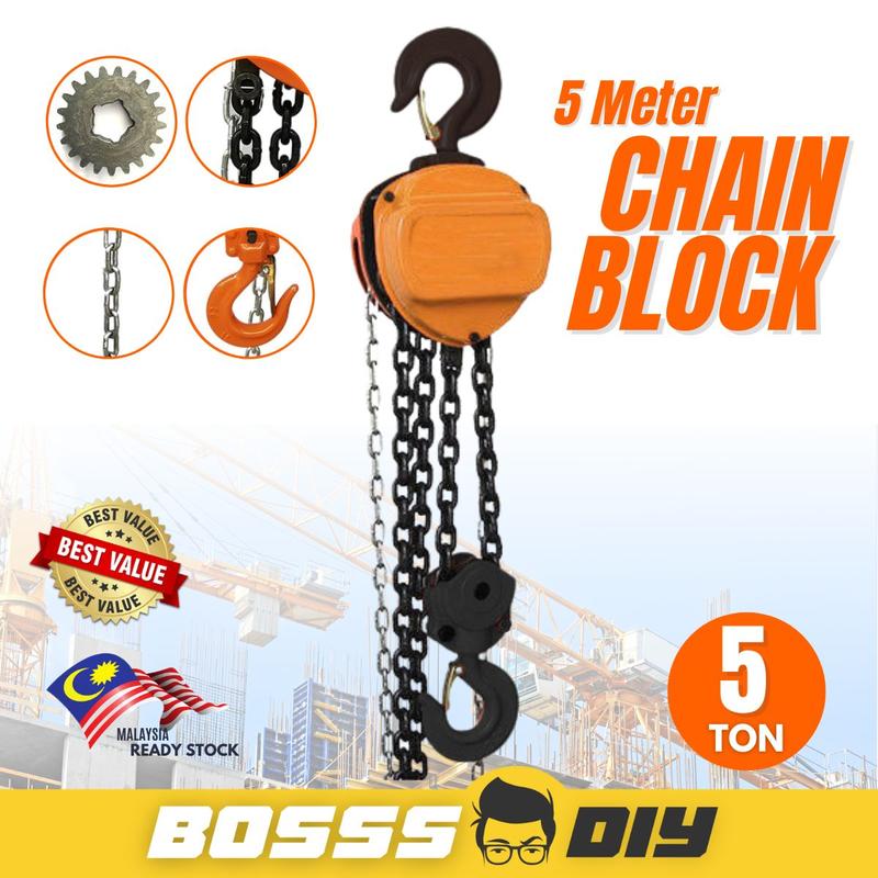 [ 5 TON X 5 METER ] Heavy Duty Chain Block Lifting Block Chain - TikTok ...