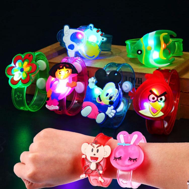 Glowing Flash Children LED Toy Gift Gewelry Cartoon Watch Bracelet ...