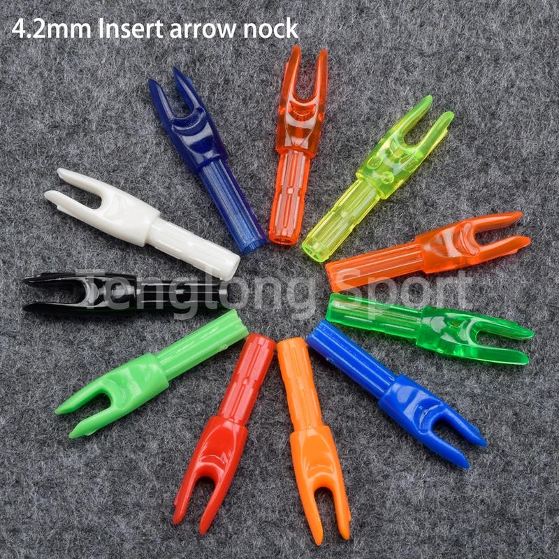 60PCS Arrow Nock 4.2mm Plastics Insert Nock for I.d 4.2mm Carbon ...