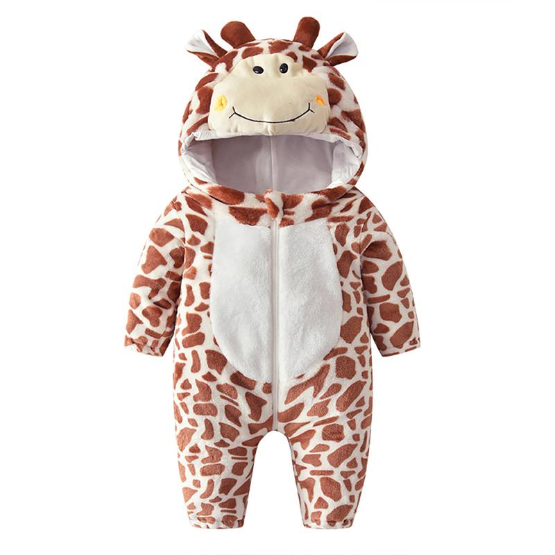Baby Animal Costume Winter Warm Lion Dinosaur Giraffe Hooded - TikTok ...