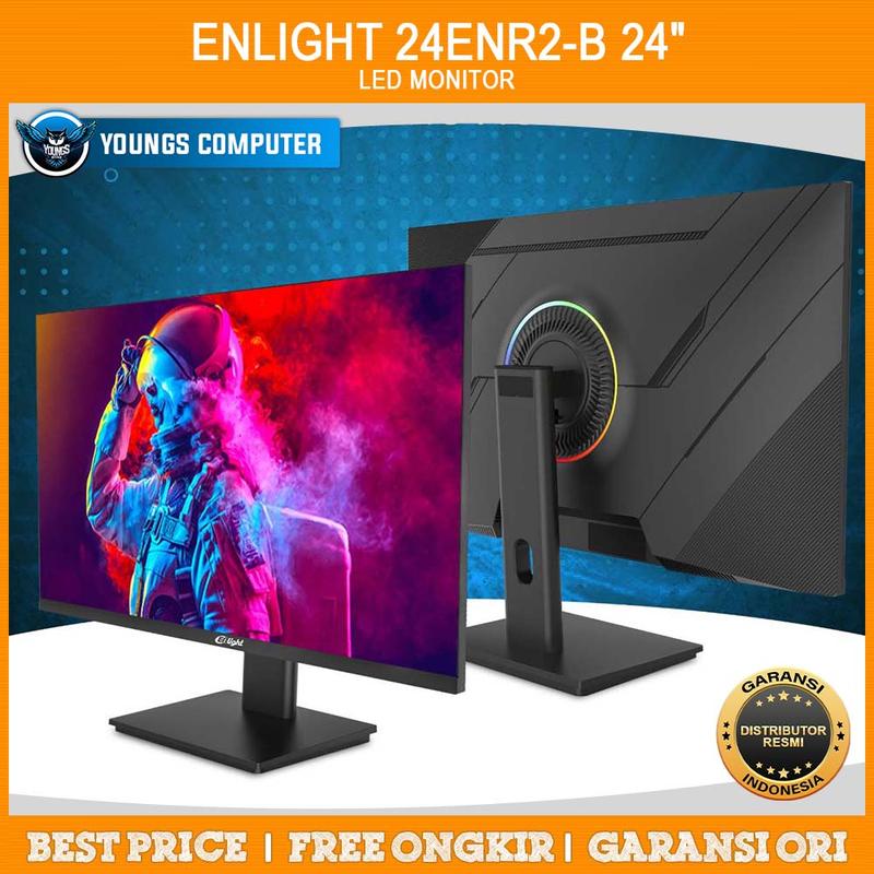 LED ENLIGHT 24ENR2-B 24" IPS 180hz 1ms RGB Ergo Up & Down Only Gaming ...