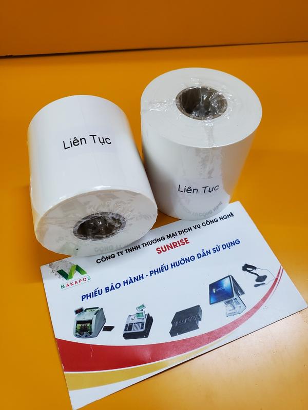 Decal nhiệt K80 76mm Sẵn keo TỰ DÁN 80mm giấy in liên tục K7 - TikTok ...