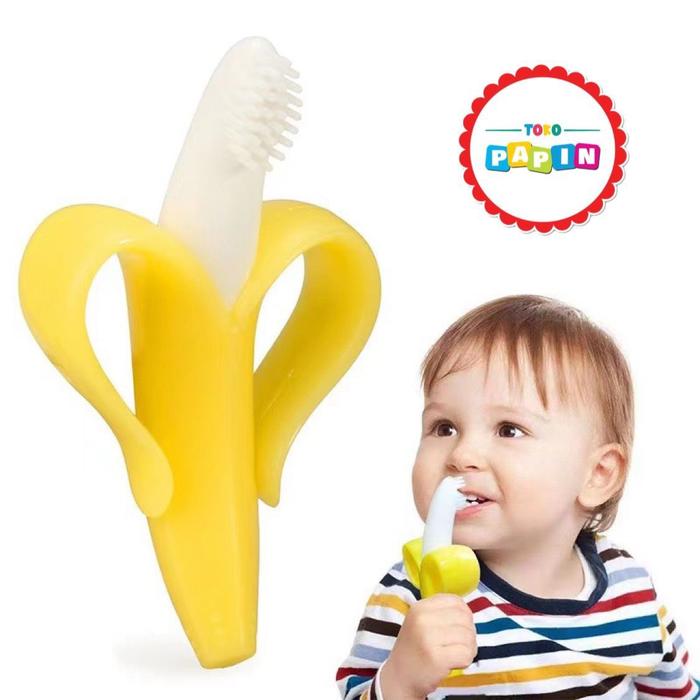 Jual Sikat Gigi Lidah Gusi Teether Gigitan Anak Bayi Silikon Jagung ...
