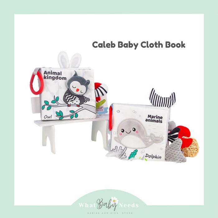 Caleb Baby Cloth Book / Buku Kain Bayi / Mainan Edukasi / Busy Book ...