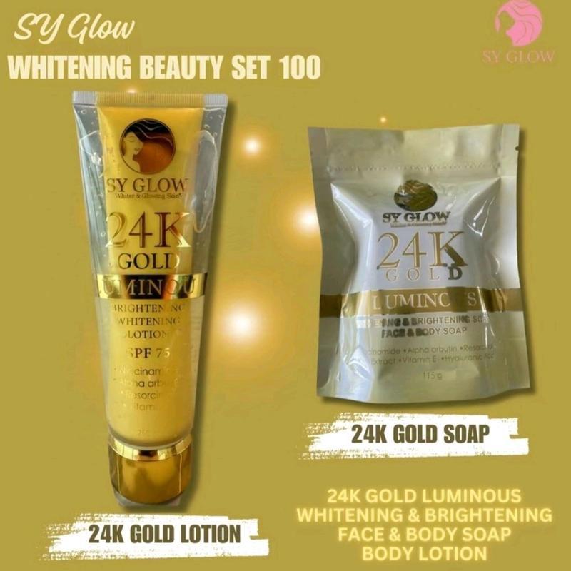 SY GLOW 24K GOLD COMBO SOAP AND LOTION - TikTok Shop Philippines