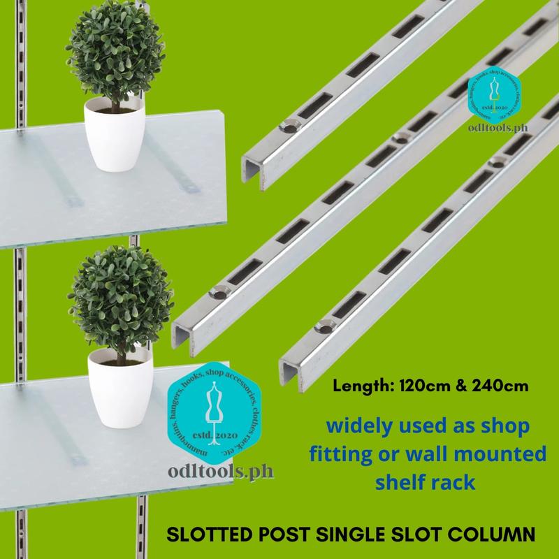 Slotted Post/Flat Bar/Bracket/Hooks for Shop Fitting Needs - TikTok Shop Philippines