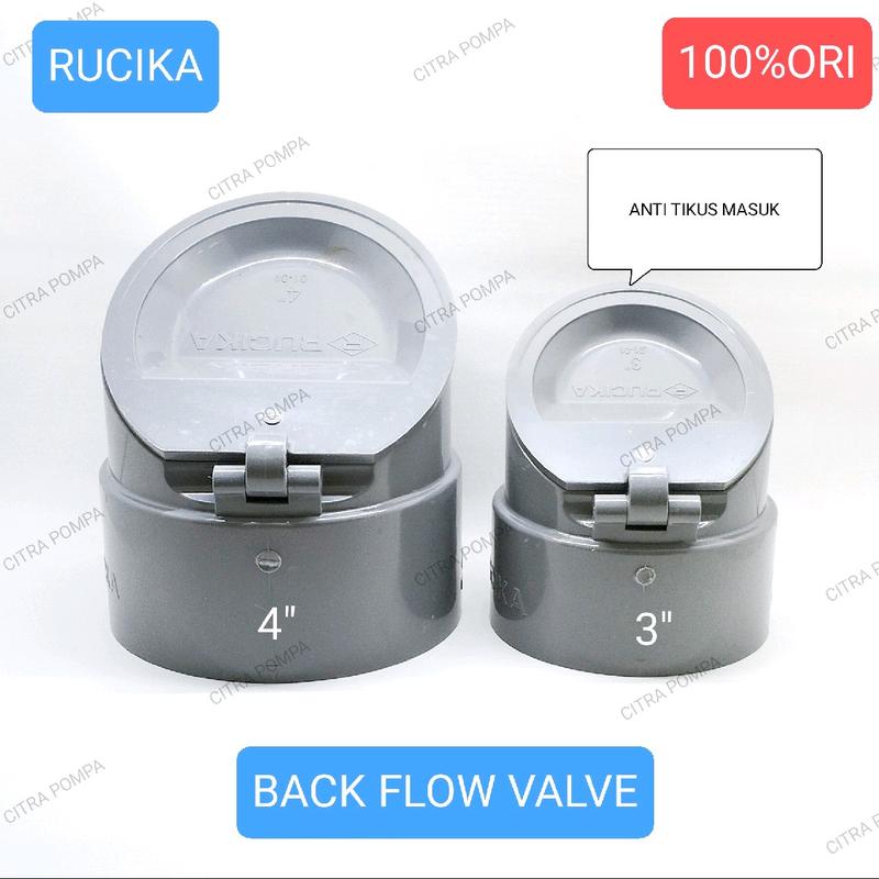 RUCIKA 3" , 4 inch BACK flow VALVE 3 dan 4 inch anti tiku - Shop ...