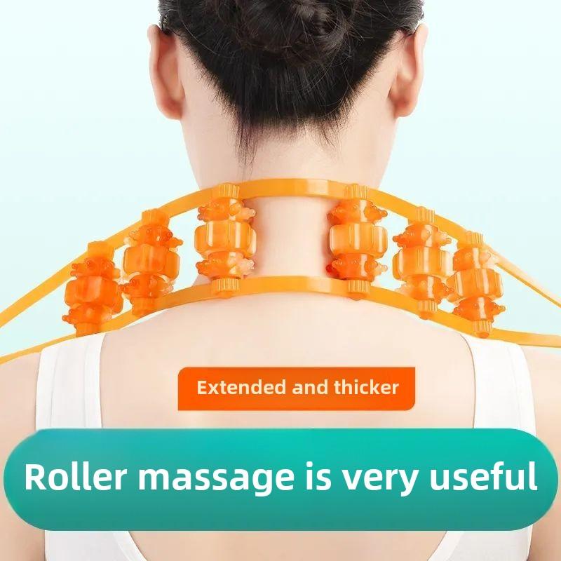 Back Roller Massager - Shoulder & Neck Stretching Tool, Full-Body ...
