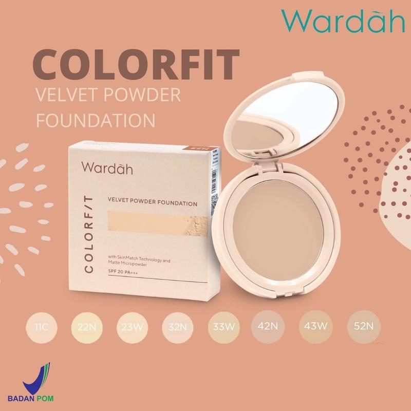 Wardah Colorfit Velvet Powder Foundation - TikTok Shop Malaysia