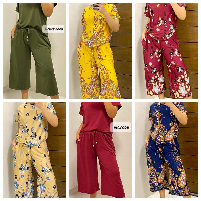 TERNO TSHIRT SQUAREPANTS SENEPA PRINT 2 POCKETS WITH BELL COTTON ...