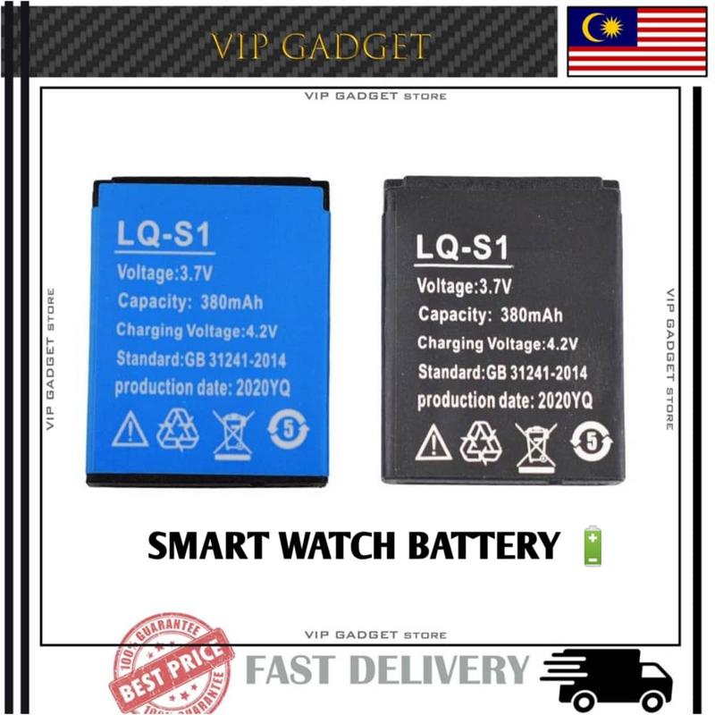 New Battery - LQ-S1 380mAh Smart Watch Bateri Battery 3.7V 4.2V ...