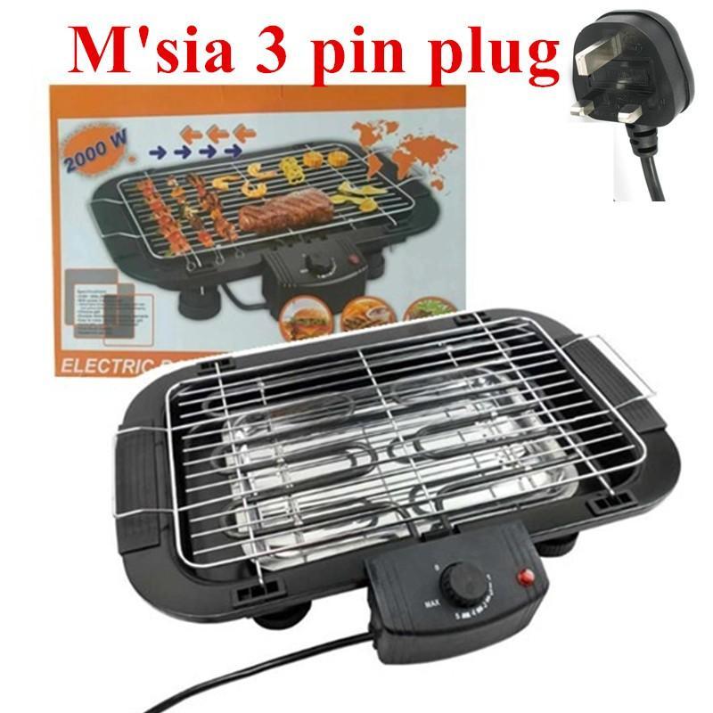 Electric Barbecue BBQ Grill & Steamboat Hot Pot Pan - TikTok Shop Malaysia