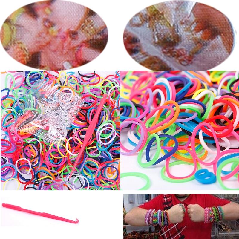 600 Elastic Different Colors Rubber Bands 24 Clips 1 Hook DI - TikTok ...