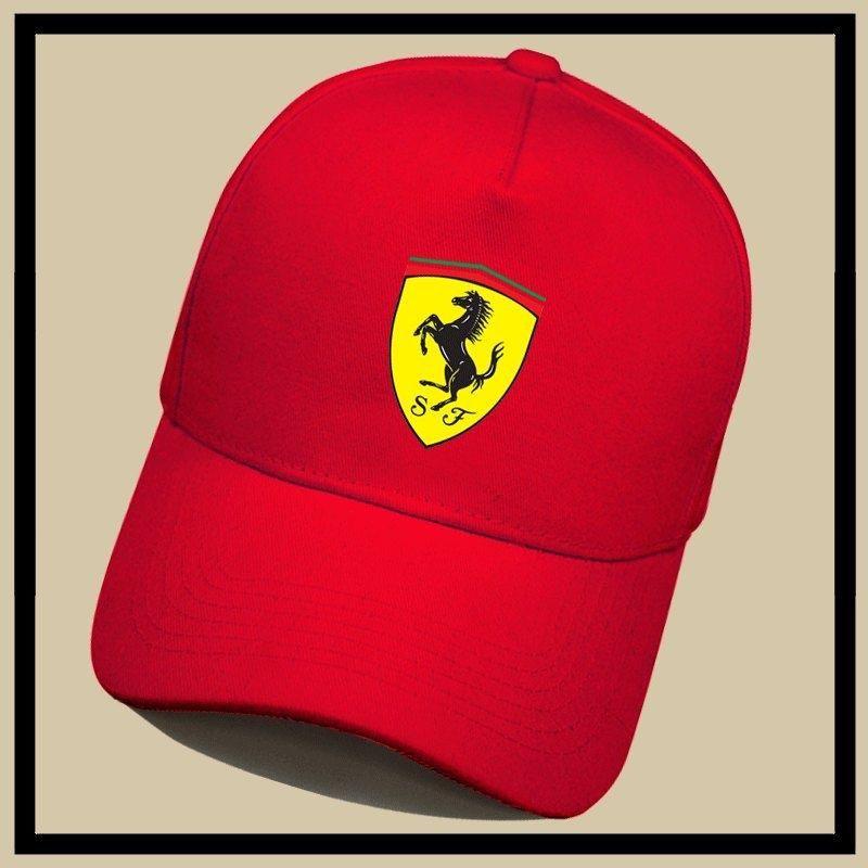 Topi Pasukan Ferrari Lumba F1 Peminat Kereta Topi Matahari Lelaki ...
