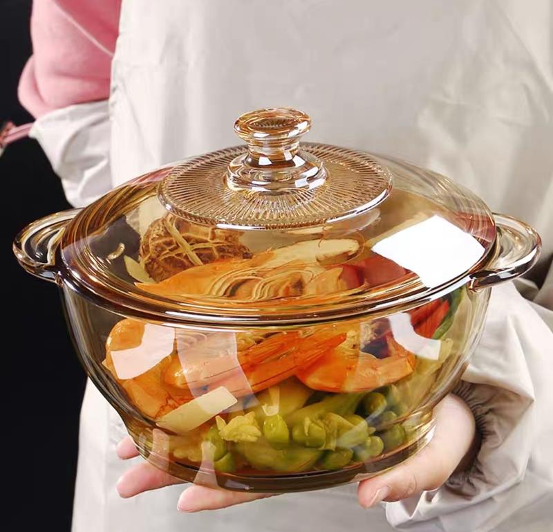 (GSF)Microwave Micasa Square Tempered Amber Glass Casserole - TikTok ...