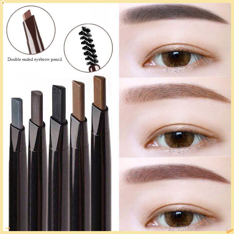 Pensel Kening Duo, 5 Warna untuk Dipilih, dengan Berus, 2 dalam ...