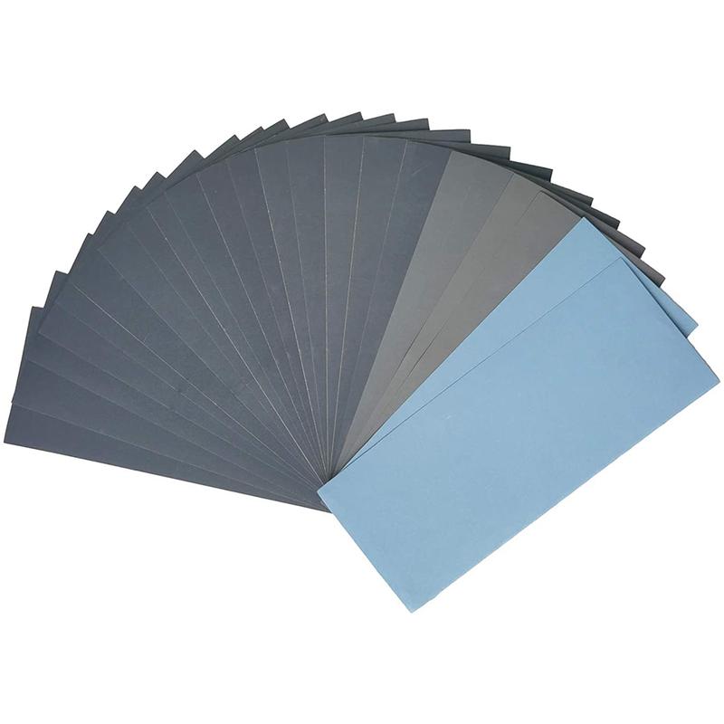 24 Pieces of Sandpaper, Wet Waterproof Sandpaper, Wood and Furniture ...