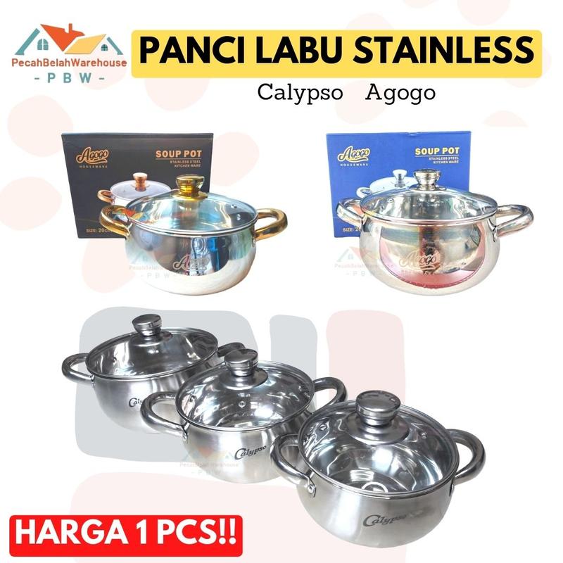 [1 pcs] Panci Stainless Labu Calypso Agogo / Panci Masak / Panci - Shop ...