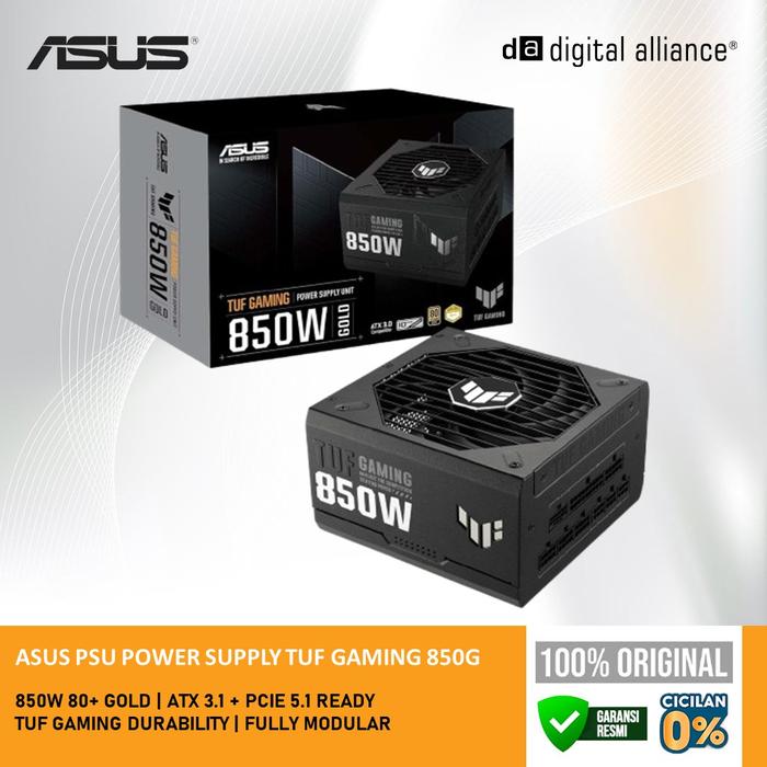 Promo ASUS PSU POWER SUPPLY TUF GAMING 850G 850W (80+ GOLD) FULLY ...