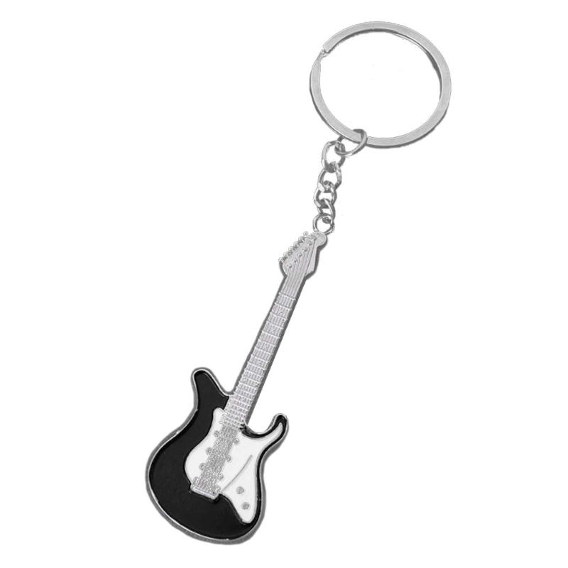 Guitar Shape Keychains Birthday Party Gifts Alloy Material Keys Chains ...