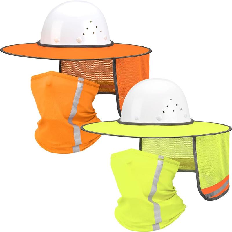 Sun Shade Protection Helmet Reflective Hat Neck Shield Construction ...
