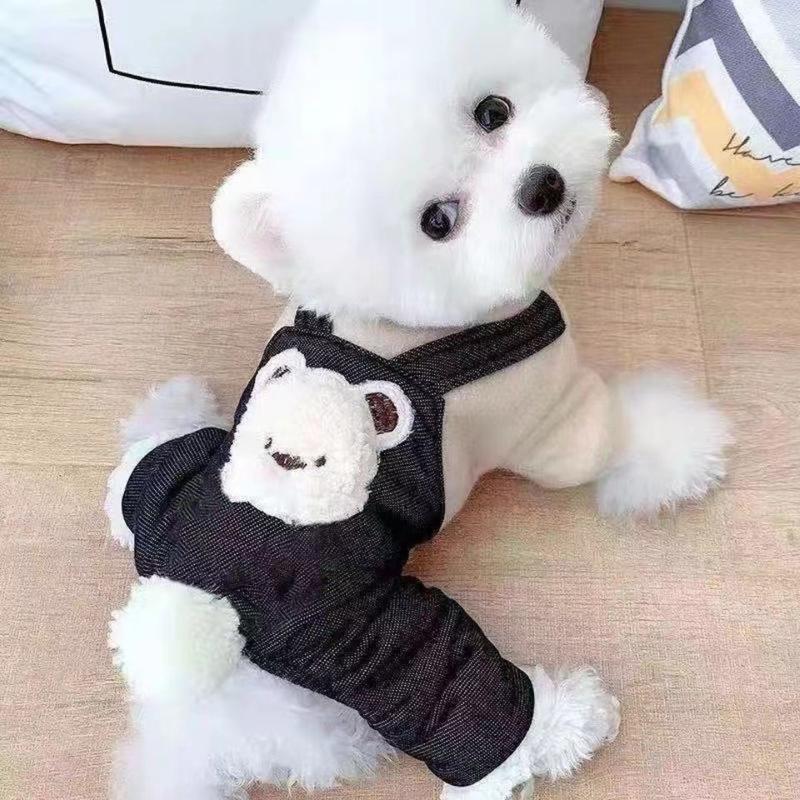 Pet Bichon Pomeranian Poodle Poodle Dog Clothes Autumn and Winter ...