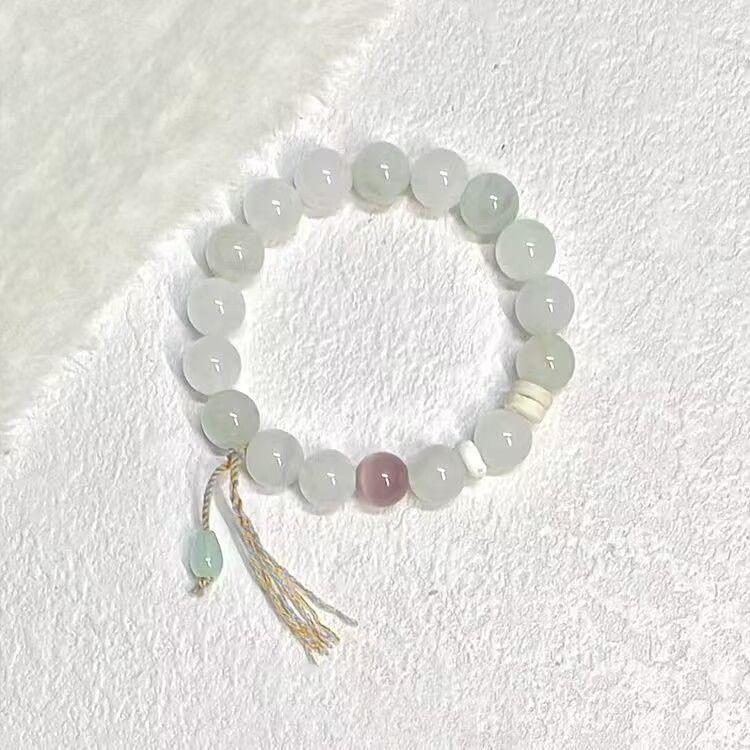 New Chinese Style Cold Door Tian Shan Cui Opal Jade Bracelet - TikTok ...