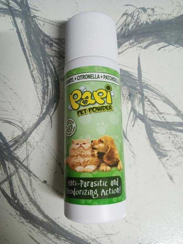 Papi Anti-Parasitic and Deodorizing Action Pet Powder 100g Carbaryl ...