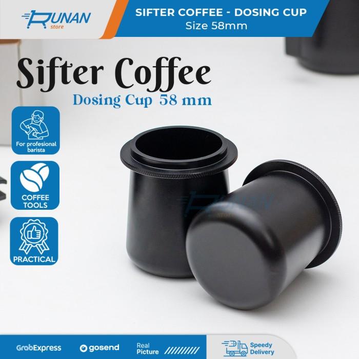 Jual Dosing Cup 58mm Portafilter Black - Barista Dosing Ring 58mm ...