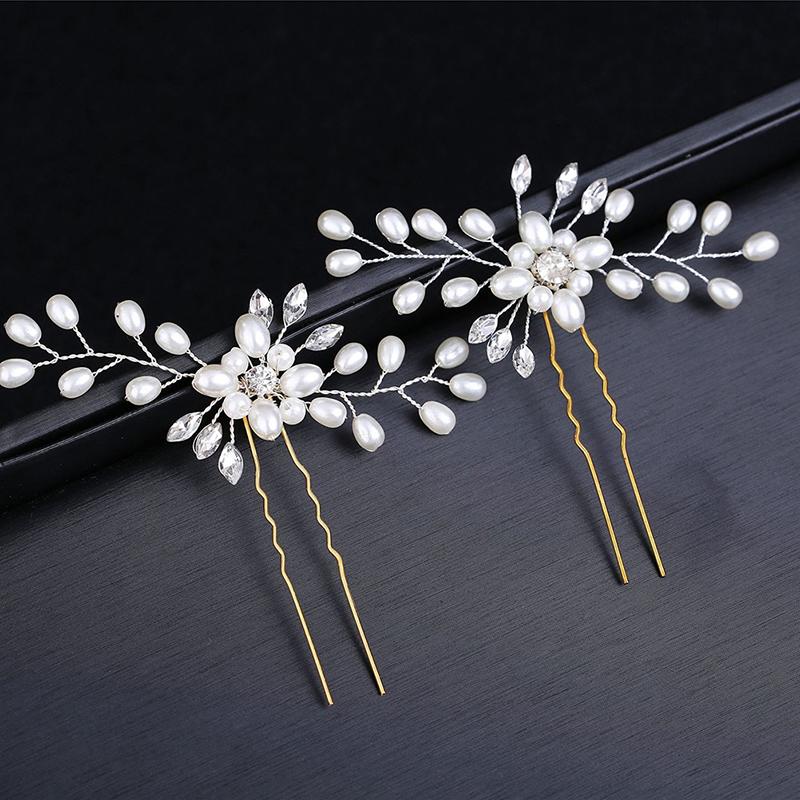 Elegant Bridal Handmade Pearl Flower Hairpin Pin Clevis Hair - TikTok ...