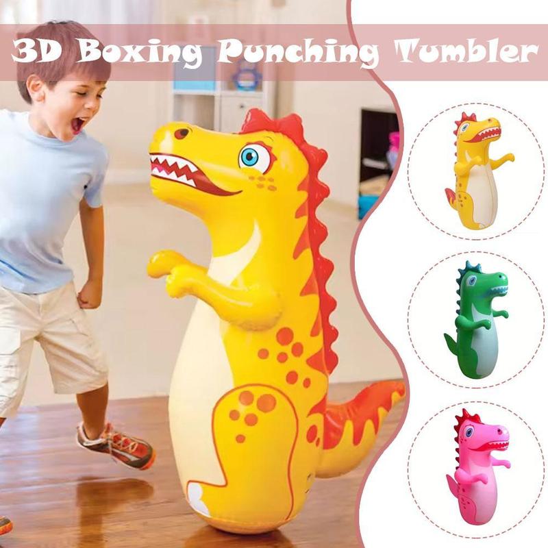 Inflatable Boxer Kids Inflatable Boxer 3D Boxing Punching Tumbler ...