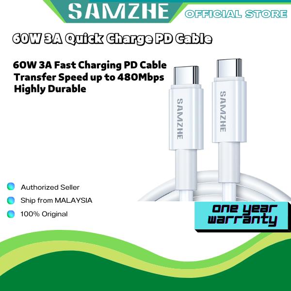 SAMZHE USB C to USB C Quick Charge Cable 60W PD Charging Cor - TikTok ...