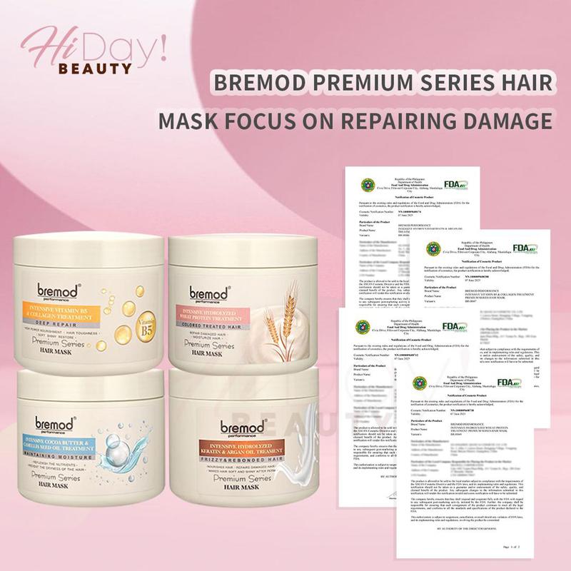 Bremod Premium Keratin Hair Mask 500ml Focus On Repairing Damage ...