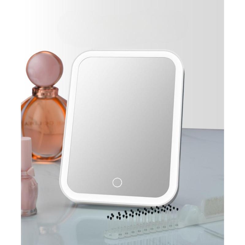 HD LED Touch Makeup Mirror, Standing Portable & Foldable, 3 Light ...