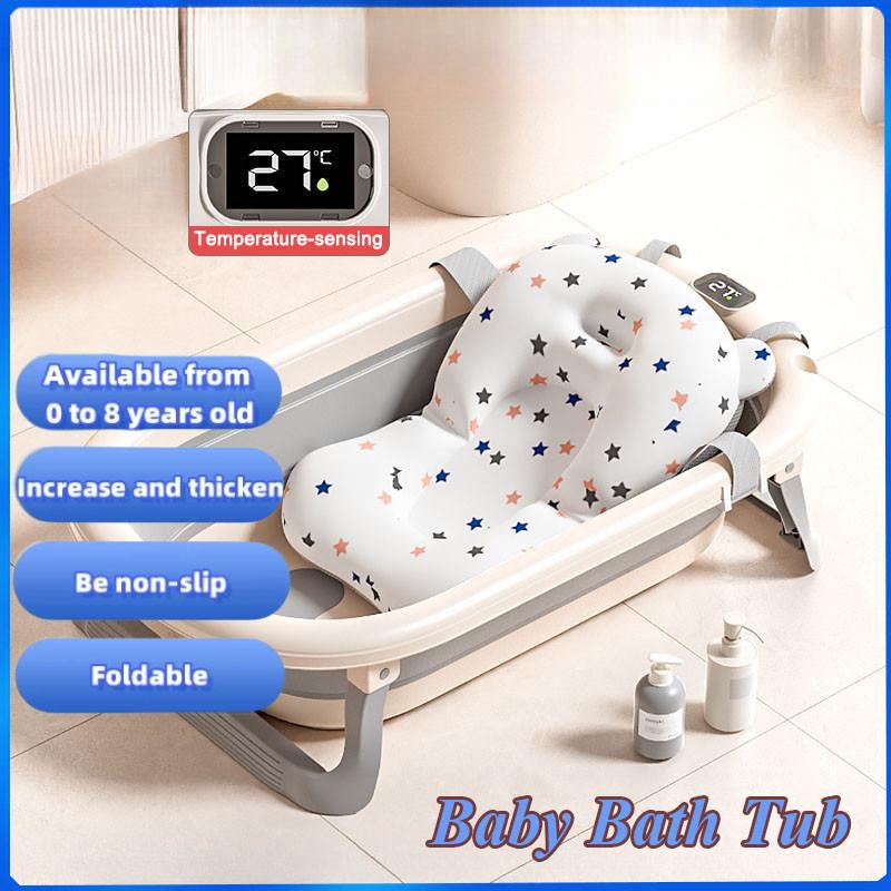 Tab Mandi Bayi Mudah Alih, Tong Mandi Lipat Sensitif Suhu, Sesuai ...