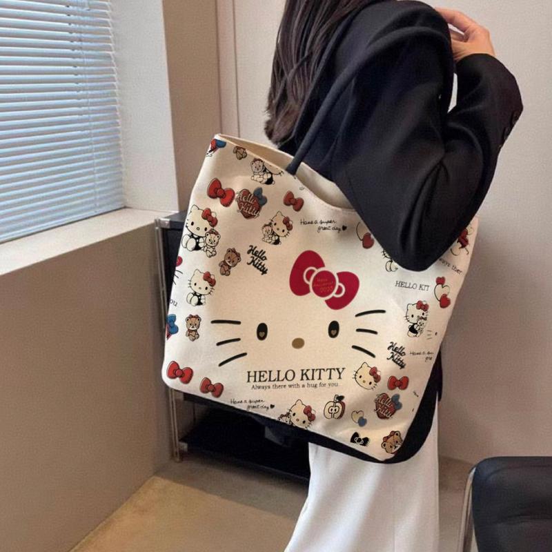 Beg Kanvas, Rekaan Kartun Hello Kitty, Fesyen untuk Wanita, Beg Tangan ...