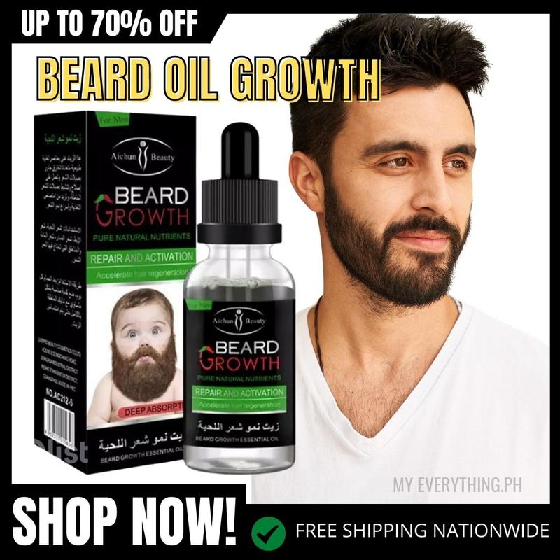 NEW!! Beard Growth Essential Oil Premium Organic Beard Soften And ...