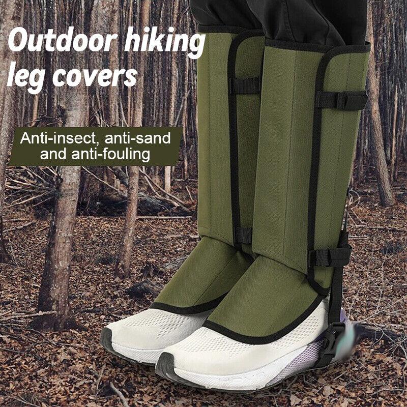 1 PAIR Waterproof Tear-Resistant Leg Gaiters for Climbing Camping ...
