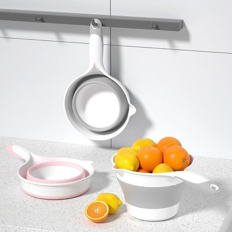 Creative Long Handle Collapsible Bath Scoop Suspensible Thickened ...