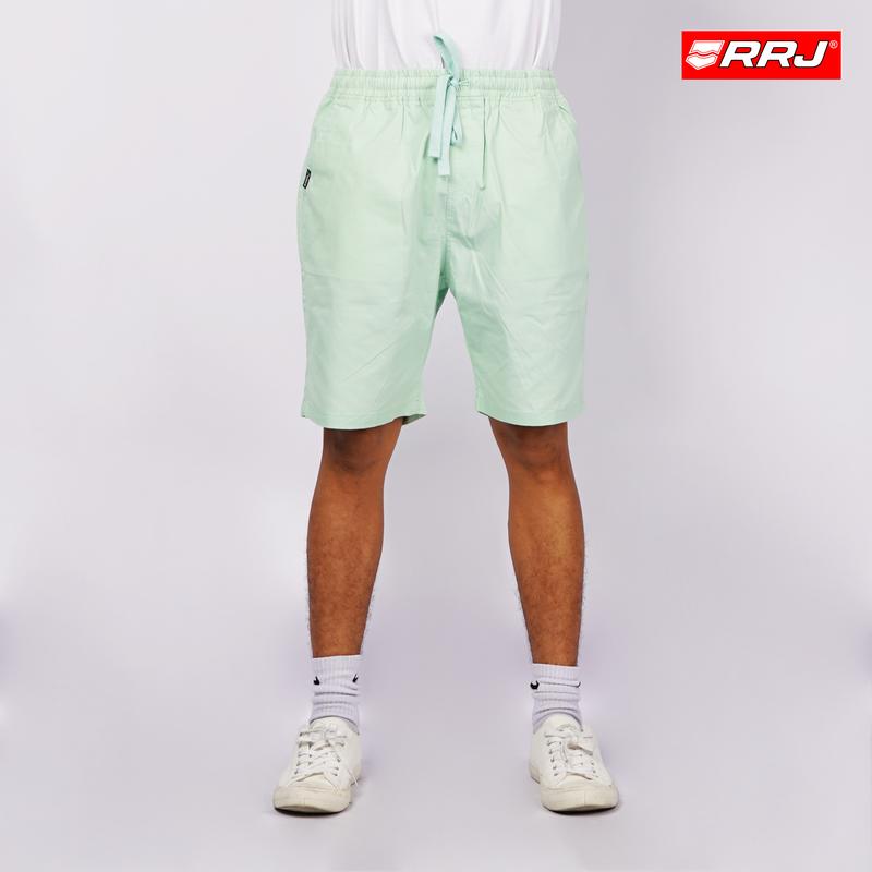 RRJ Men's Basic Non-Denim Jogger Short Mid-Rise Rinse Wash Fabric ...