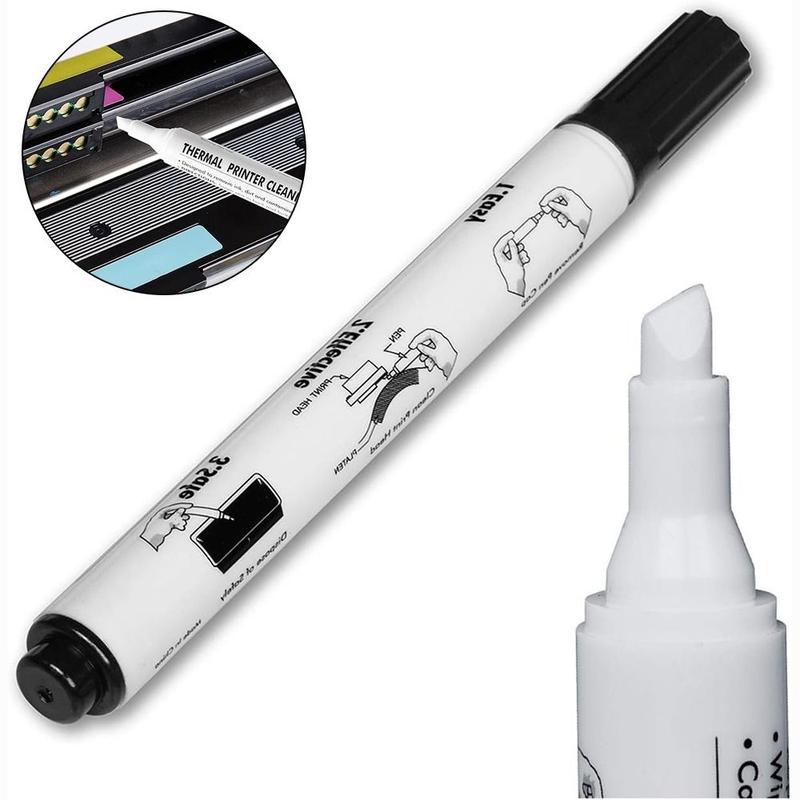 asdfger Long Plastic Thermal Printer Cleaning Pen Decontamination ...